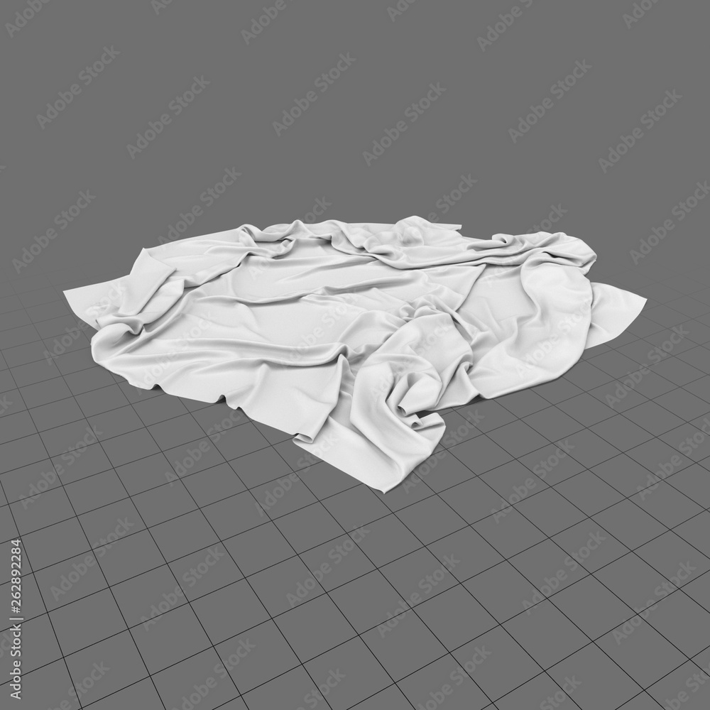 Wrinkled cloth Stock 3D asset | Adobe Stock