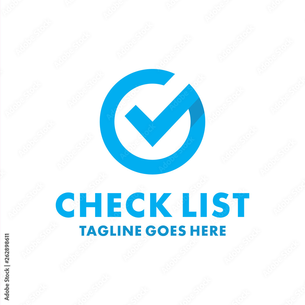 Check List Logo Design Inspiration. Line Icon Vector. Modern And ...