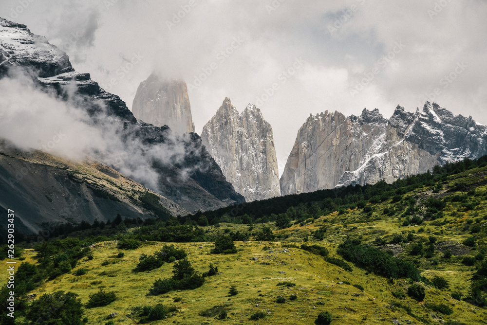Base Las Torres in Torres Del Paine National Park in the Patagonia ...