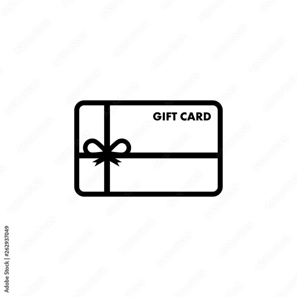 Gift card graphic design template vector isolated Stock Vector | Adobe ...
