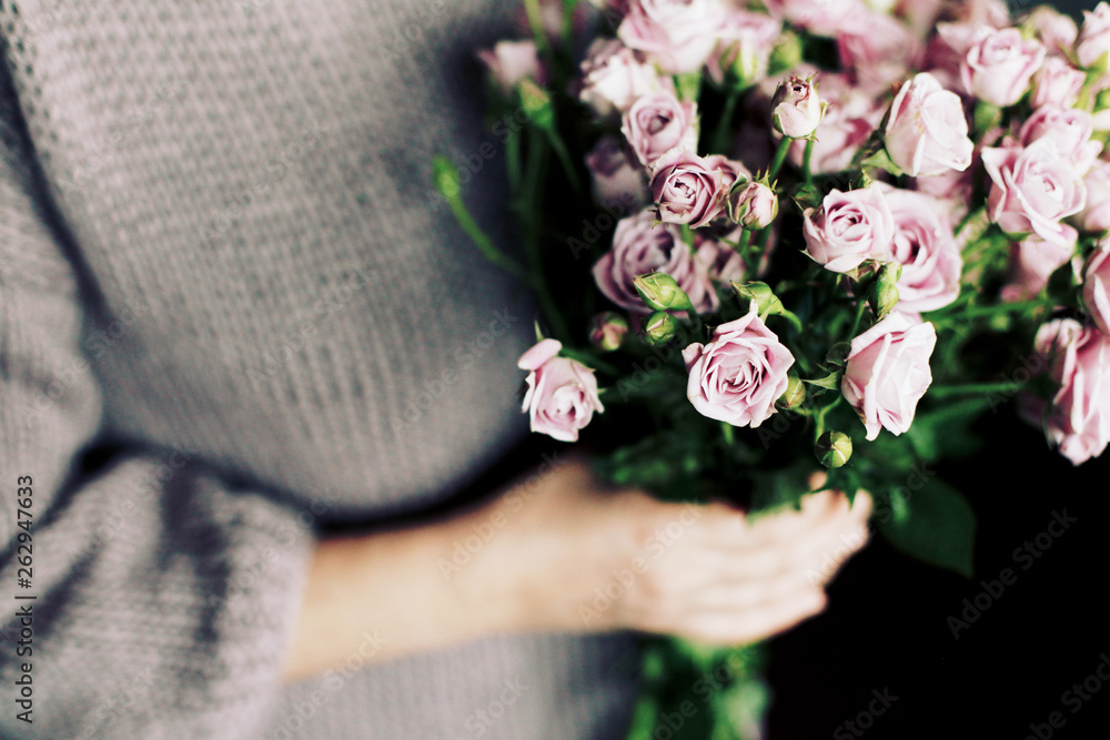 Girls Hand With Flowers