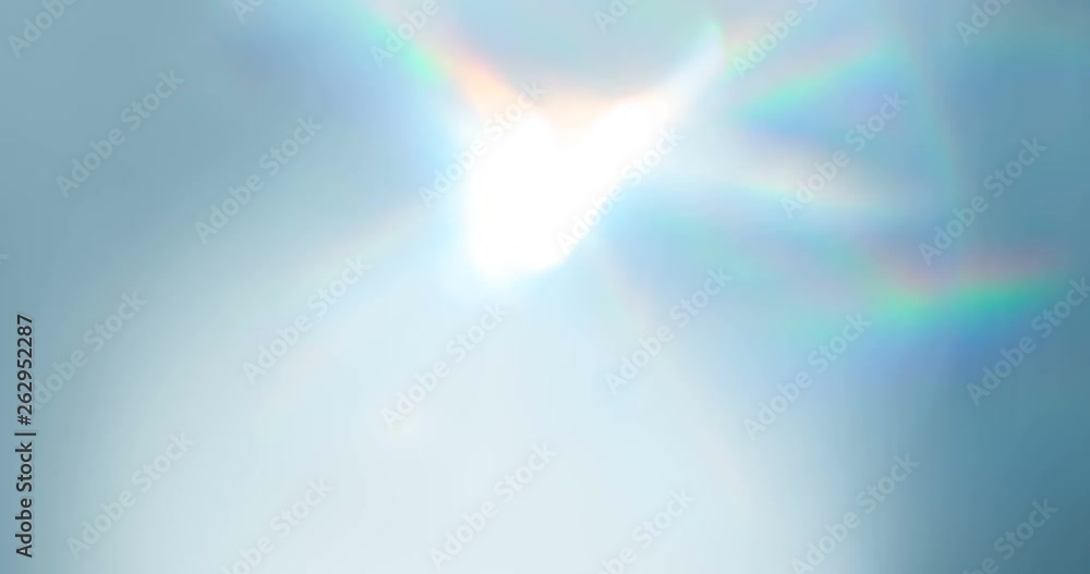 Diamond Rainbow Sparkles. Loop. The light passes through the facets of ...