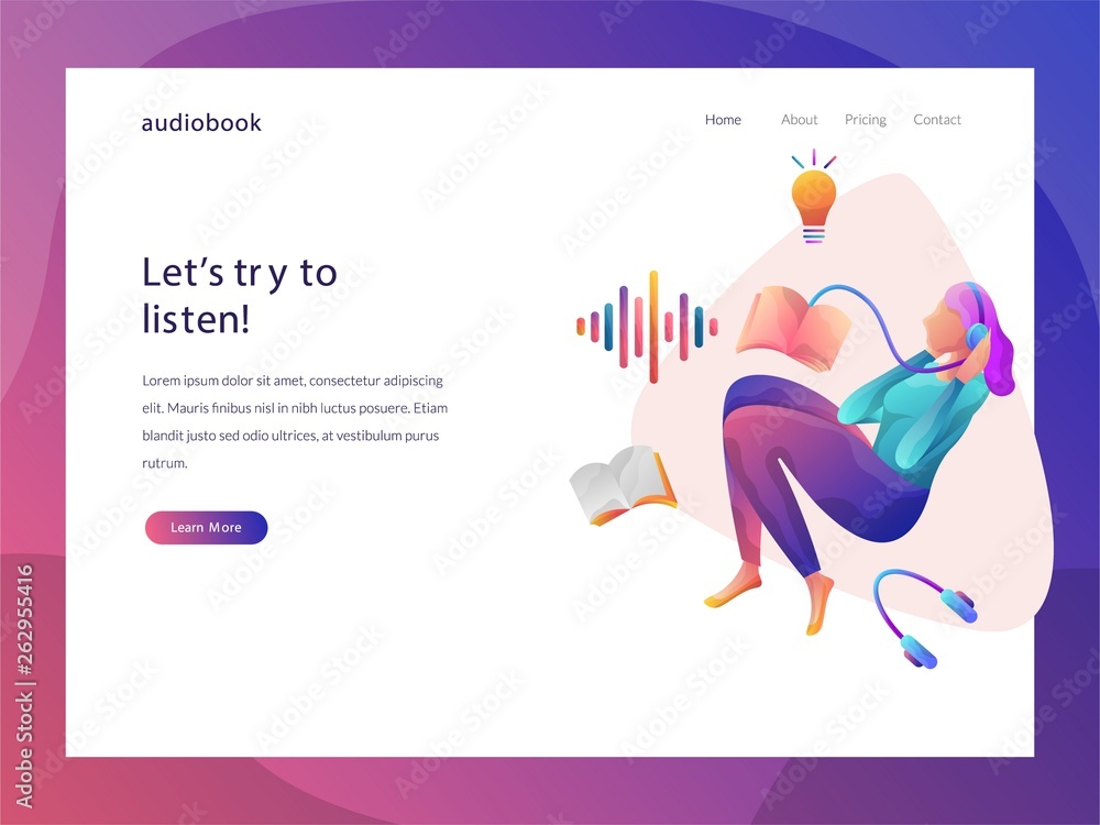 flat illustration for distance education, consulting, training, courses ...