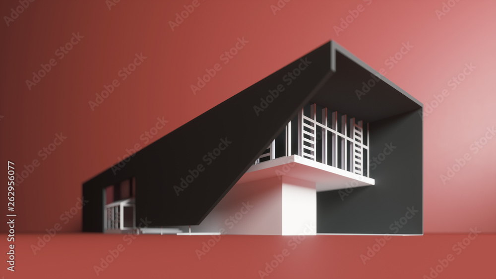 Concept house layout. Modern illustration of the house concept Stock ...