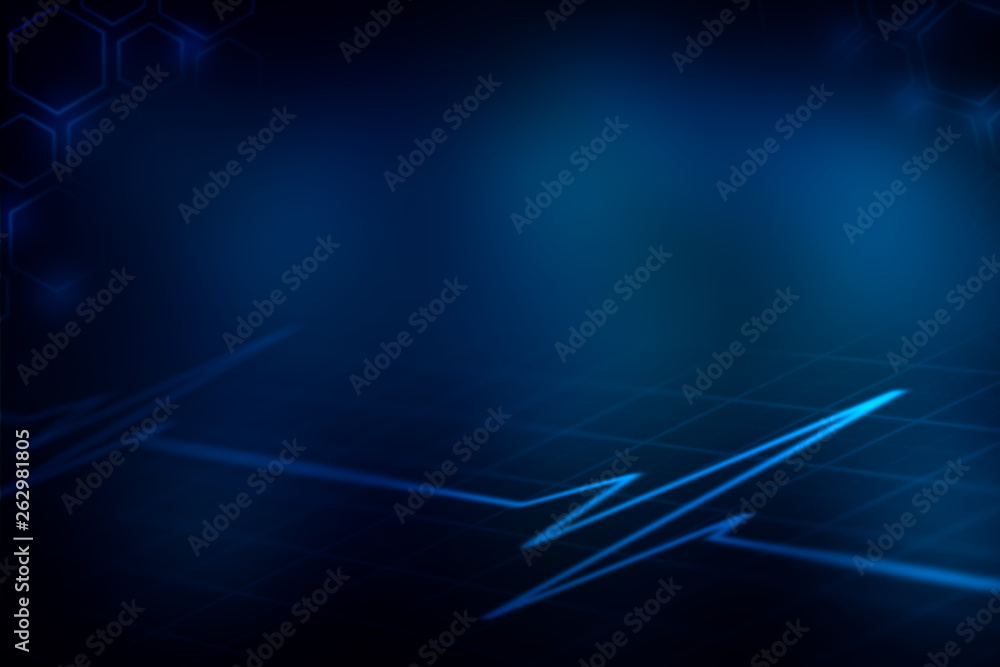 graph and health on blue abstract background, the blue color and blur ...