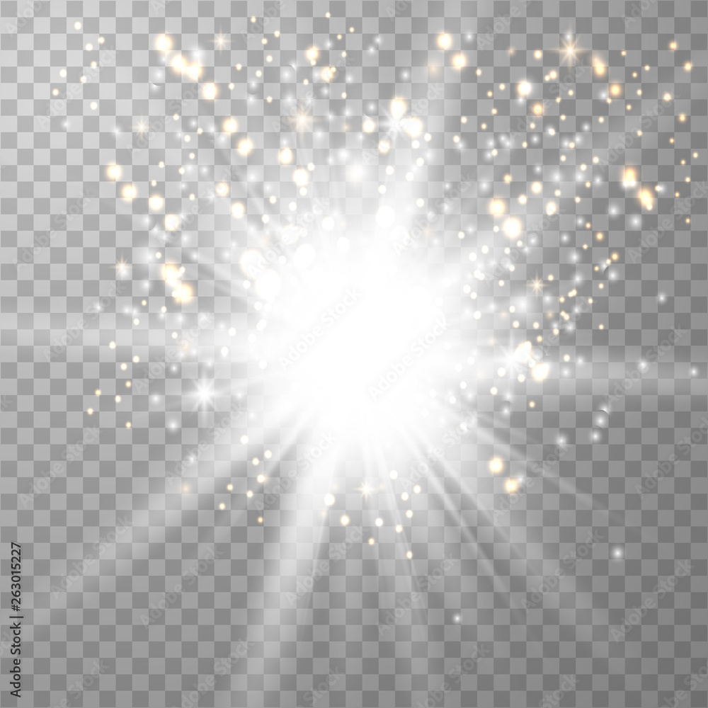 White glow light effect Stock Vector | Adobe Stock