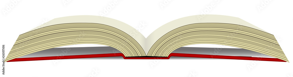 Blank book (side view) illustration Stock Vector | Adobe Stock