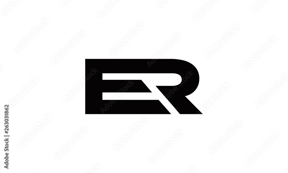 logo ER icon Stock Vector | Adobe Stock