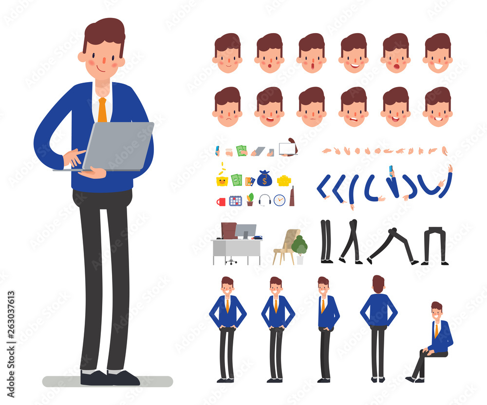Bank Staff Manager Character To Animated Business People In Bank bank-staff-manager-character-to-animated-business-people-in-bank