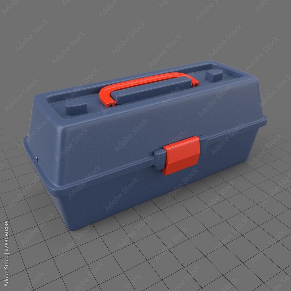 Tackle box Stock 3D asset | Adobe Stock