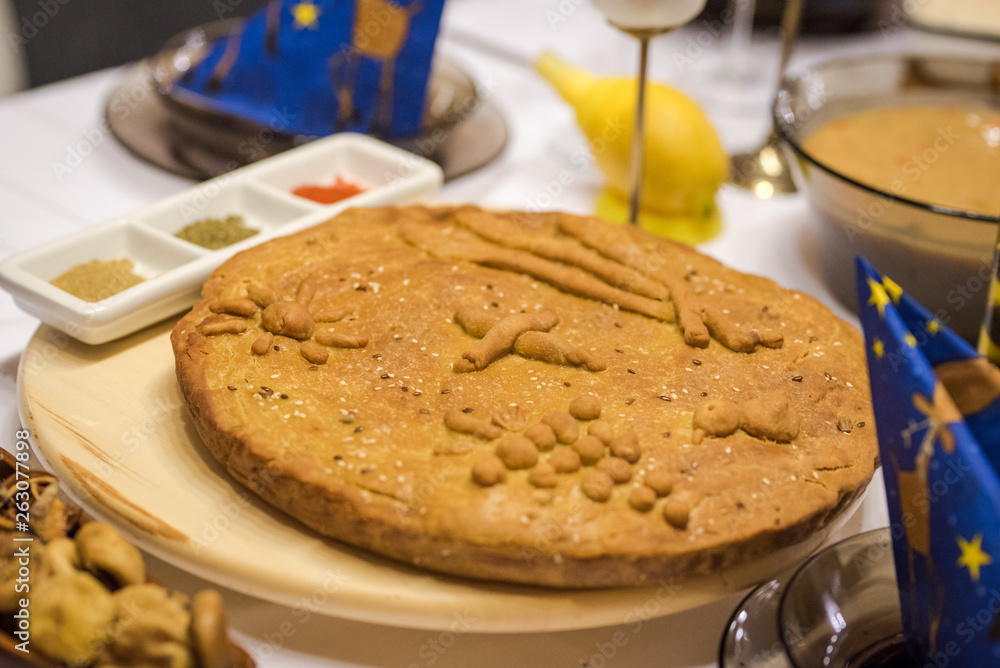 Homemade christmas bread. Balkan kitchen - homemade bread with a ...
