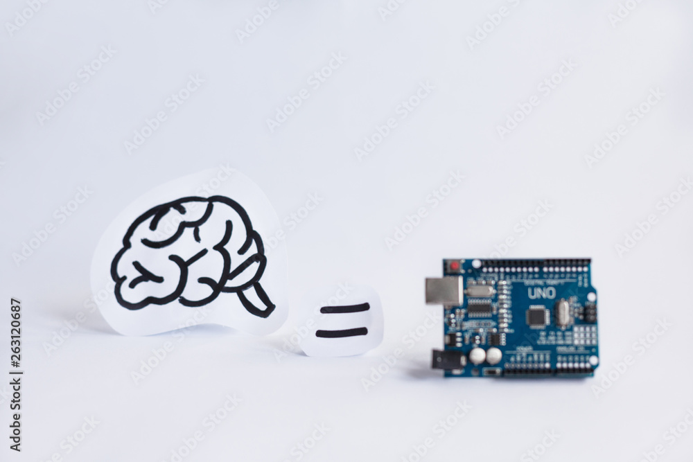 Arduino Uno. Micro controller. Technology. Electronic computing machine ...