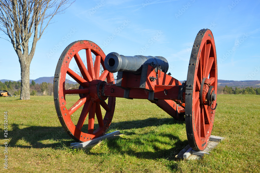 Cannon in Saratoga National Historical Park, Saratoga County, Upstate ...