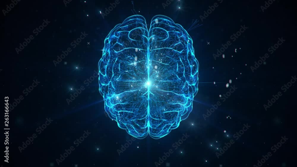 AI Artificial intelligence digital brain, big data deep learning computer machine IoT Internet ...