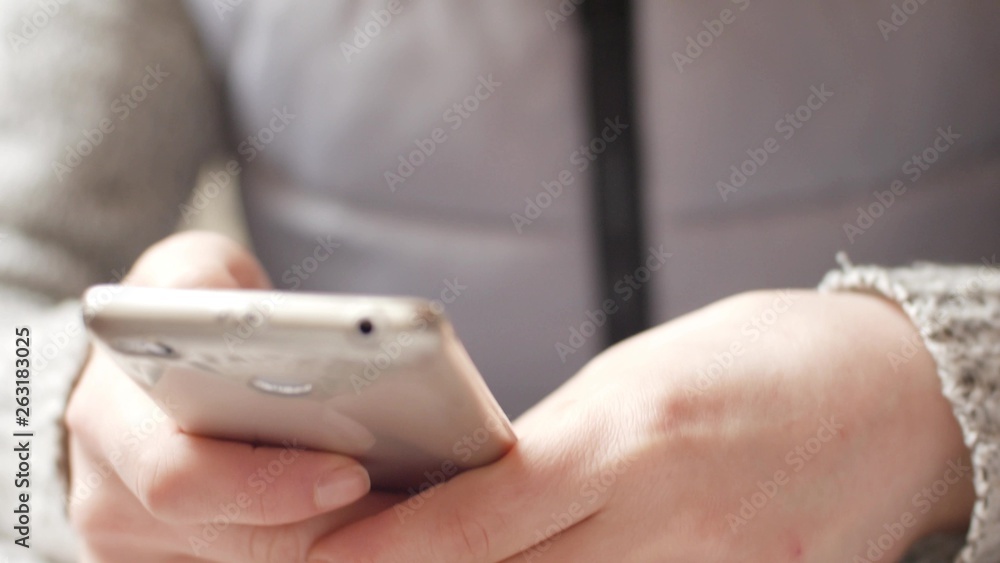 Business woman using a Smart phone Touchscreen CHROMA KEY- Close-up ...