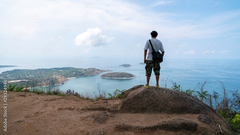 Man Alone In Nature