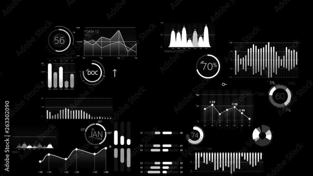 Overlay from corporate infographics Stock Video | Adobe Stock