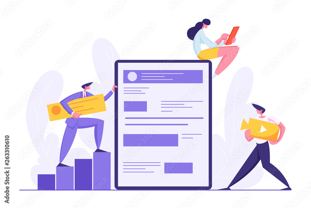 Web Software Development Concept. Developer Characters Build Website ...