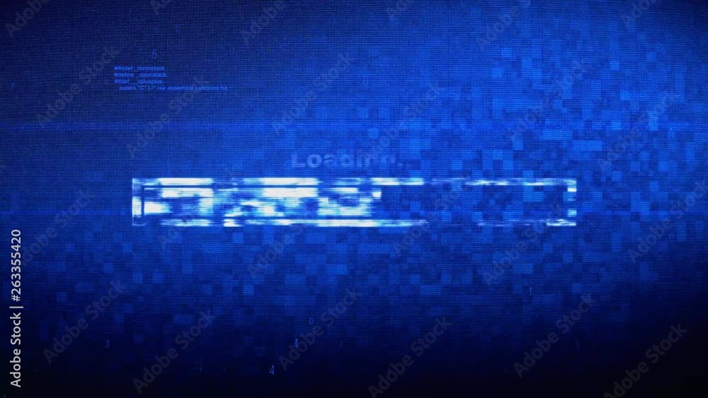 Connection Interrupted Text Digital Noise Glitch Effect Tv Screen ...