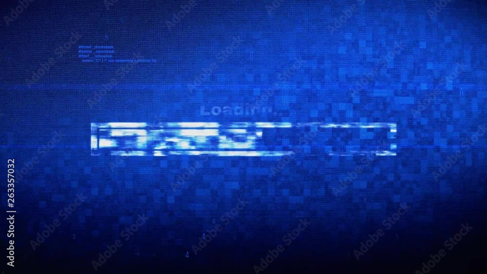 Data Protected Text Digital Noise Glitch Effect Tv Screen Background ...