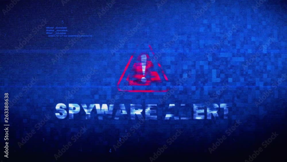Spyware Alert Text Digital Noise Glitch Effect Tv Screen Background ... Spyware Alert Text Digital Noise Glitch Effect Tv Screen Background ...