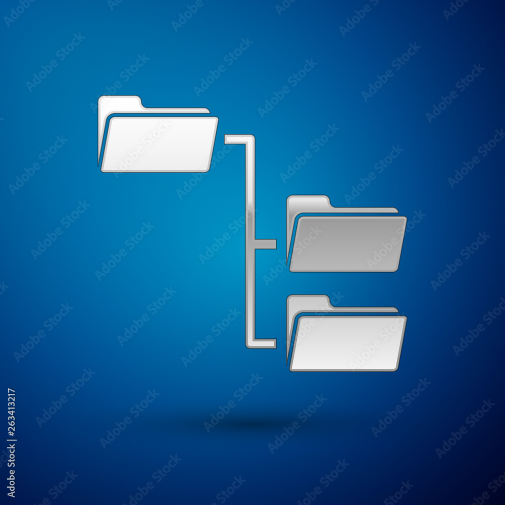Blue File Folder Icon