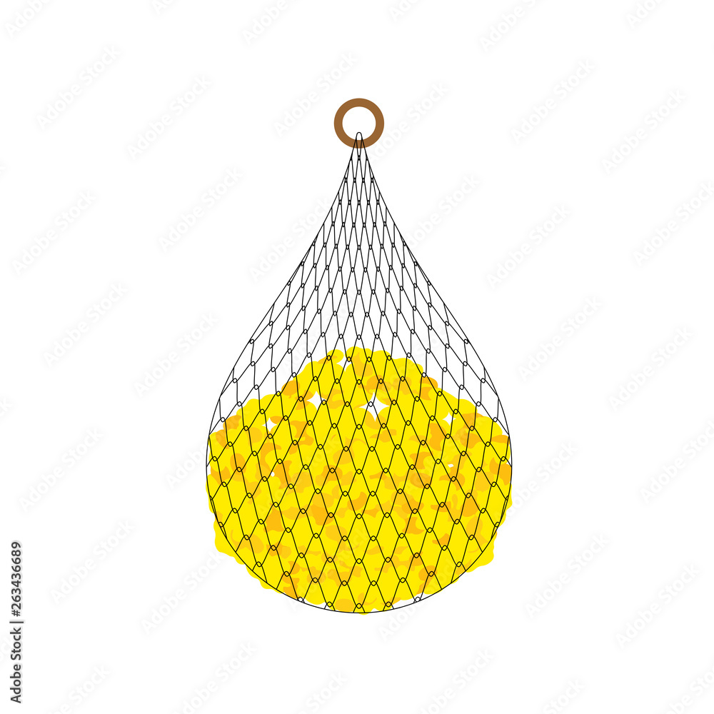 Fishing net and coins isolated. fishnet big catch money cartoon vector ...