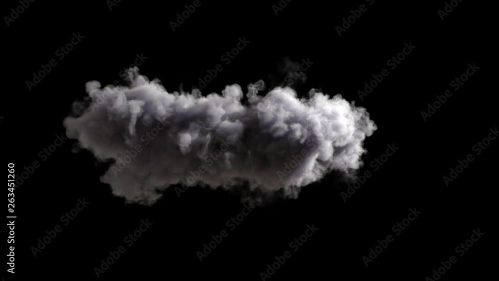 Vidéo Stock 4k cloud loop. beautiful fast billowing cloud isolated on ...