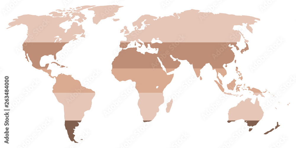 World Map in Full of Diverse Colors, Diverse and Diversity Background ...