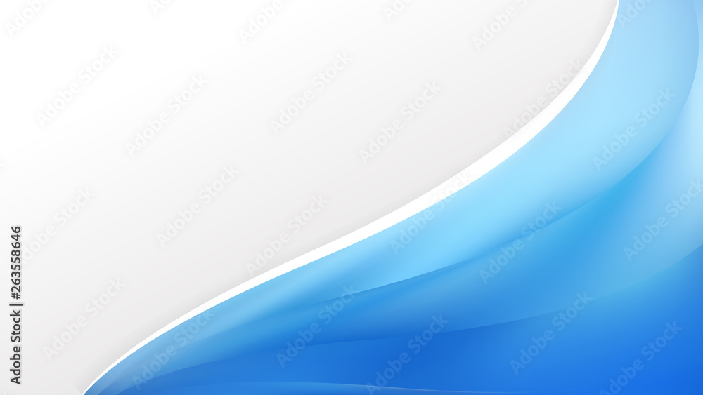 Blue Brochure Design Template Stock Vector | Adobe Stock