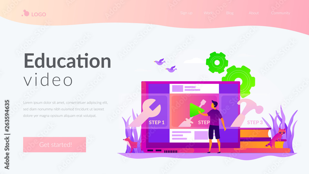 Education video, modern teaching tool, interactive learning and video ...