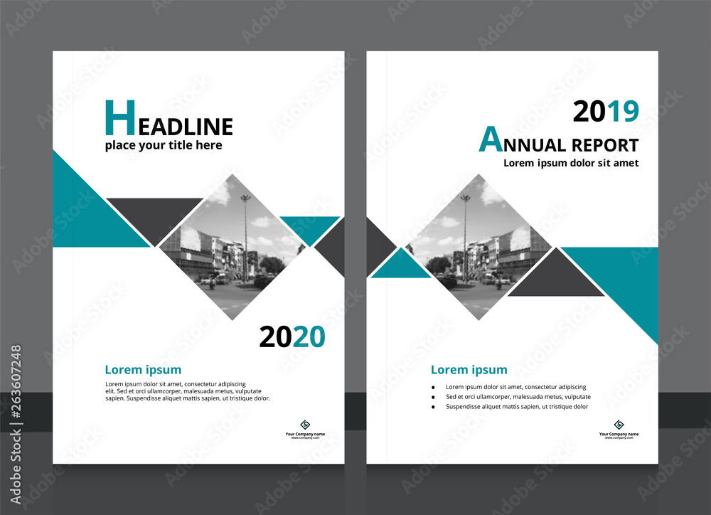 Cover design and annual report cover template A4 size for brochure ...