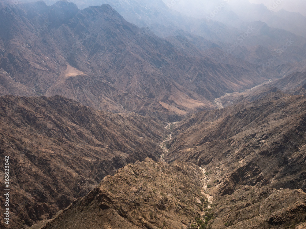 Hanging Village near Habala in the Asir region, Saudi Arabia Stock ...