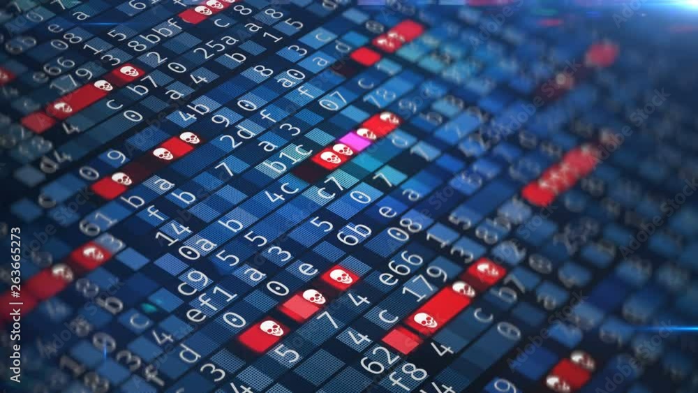 Broken, corrupt programming code, encrypted data, hacked system ...