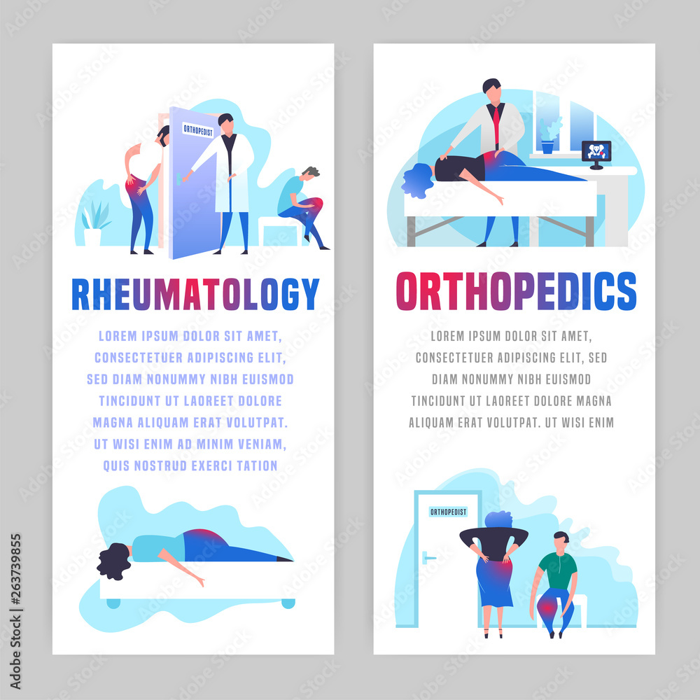 Orthopedic clinic banner Stock Vector | Adobe Stock