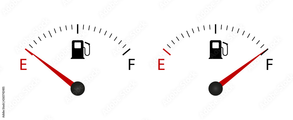Fuel Gauge Vector