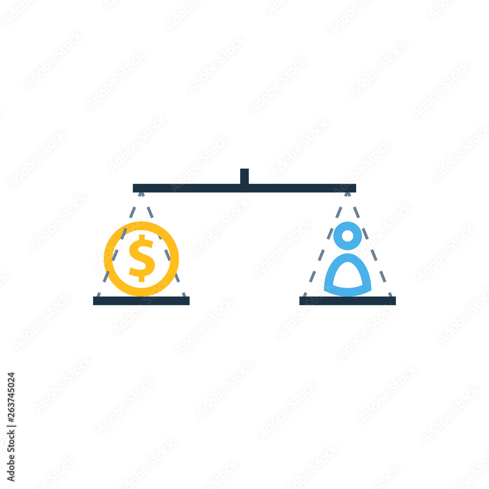 Labor cost concept icon. Clipart image isolated on white background ...