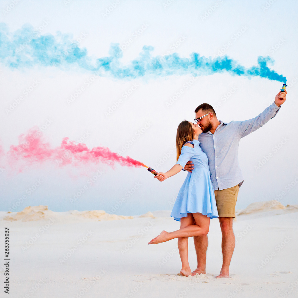 Colored Smoke In Hand
