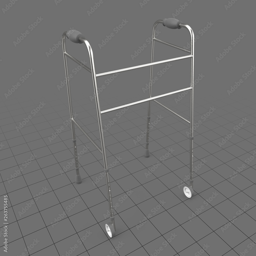 Front wheeled walker Stock 3D asset | Adobe Stock
