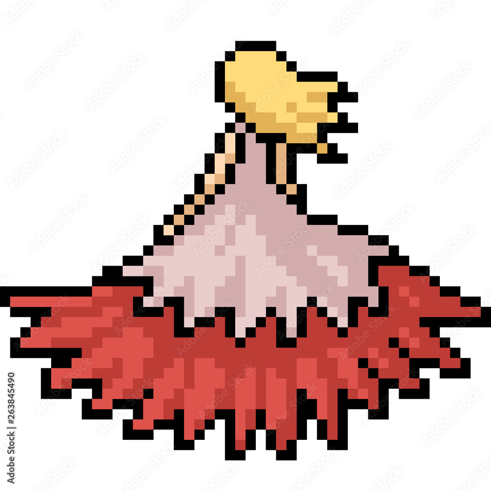 vector pixel art fantasy girl Stock Vector | Adobe Stock