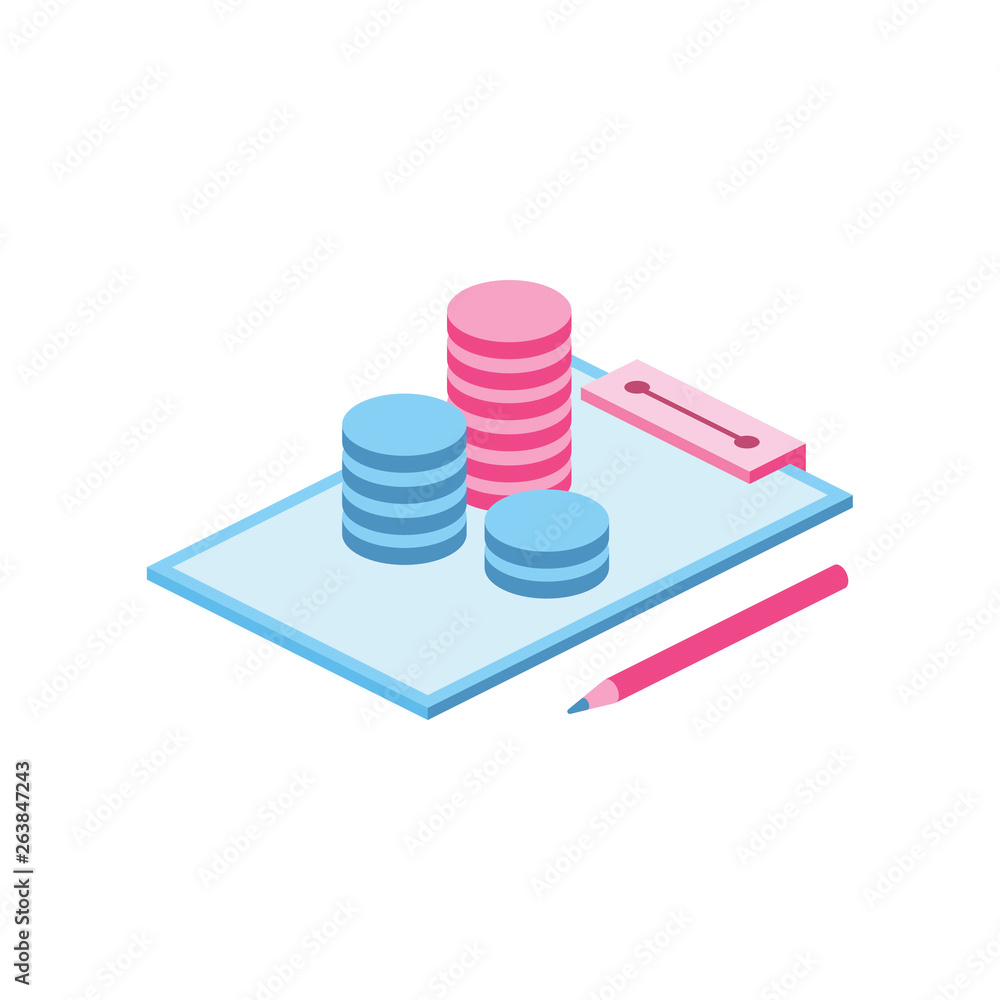Money Form 3D Vector Isometric icon Stock Vector | Adobe Stock