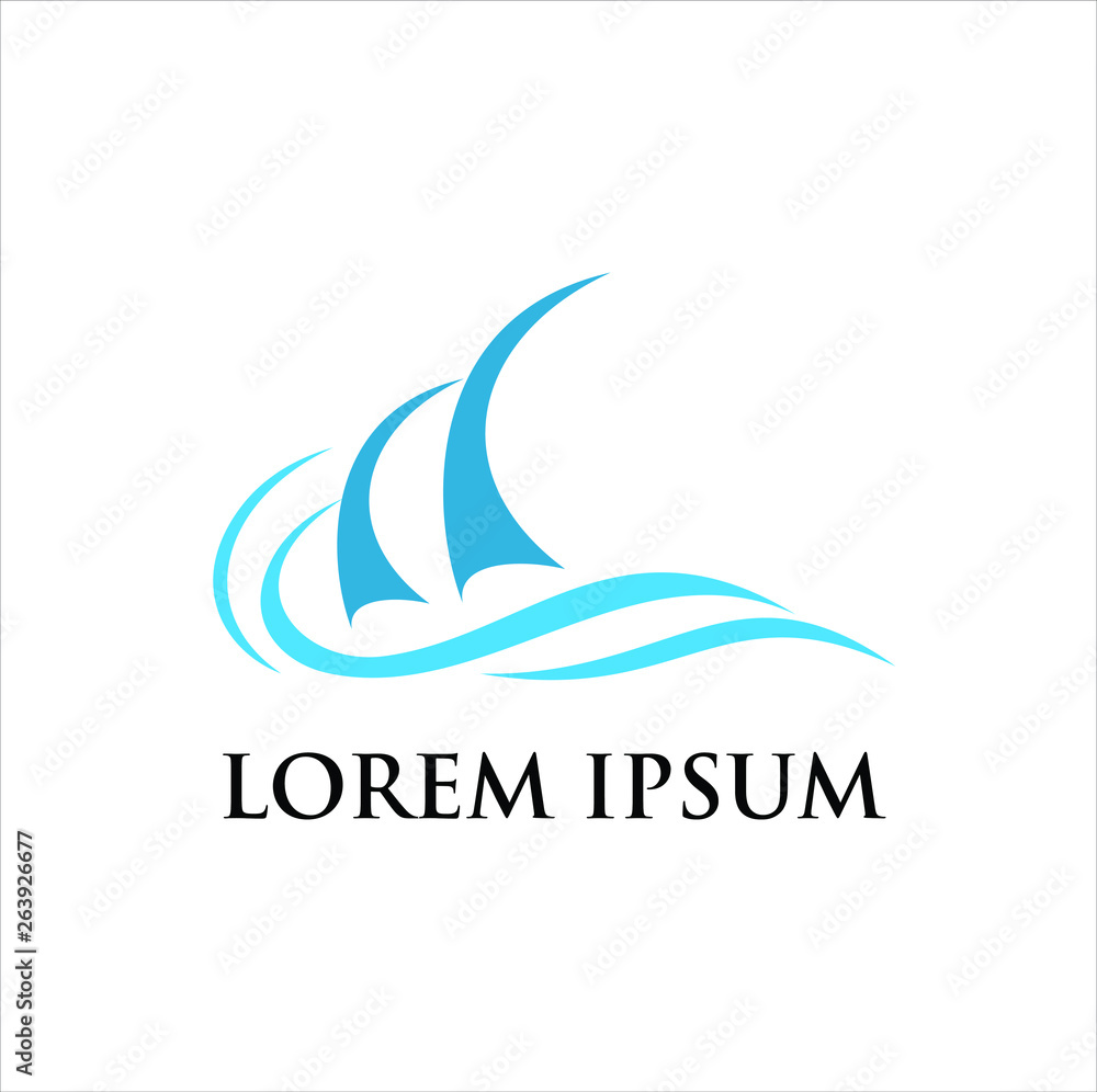 shipping logo design vector symbol for cargo ship freight ...