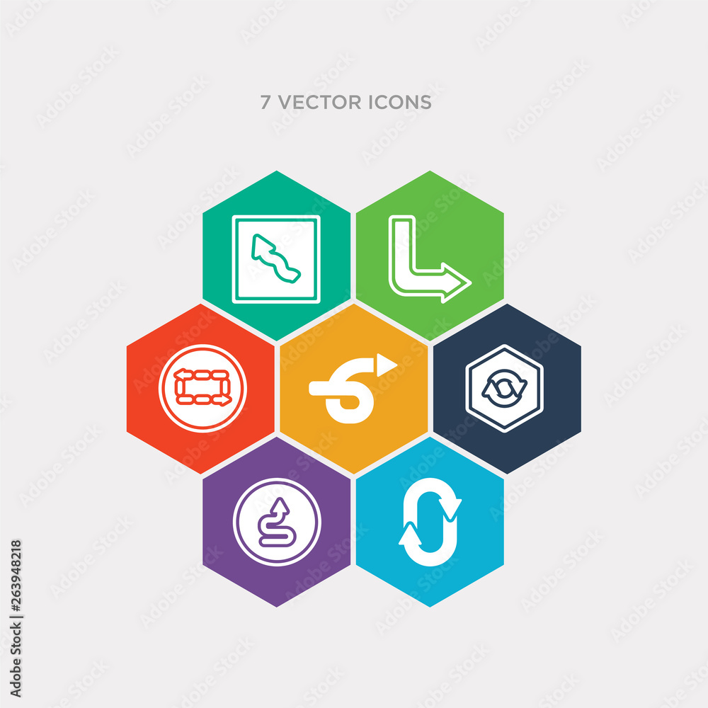 simple set of spinning arrows, curved up arrow, rotate arrow, right ...