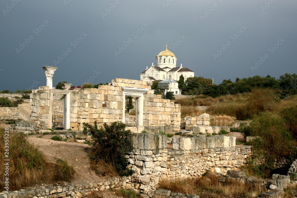Chersonesos, Crimea, ancient, greek colony, St. Vladimir's Cathedral ...