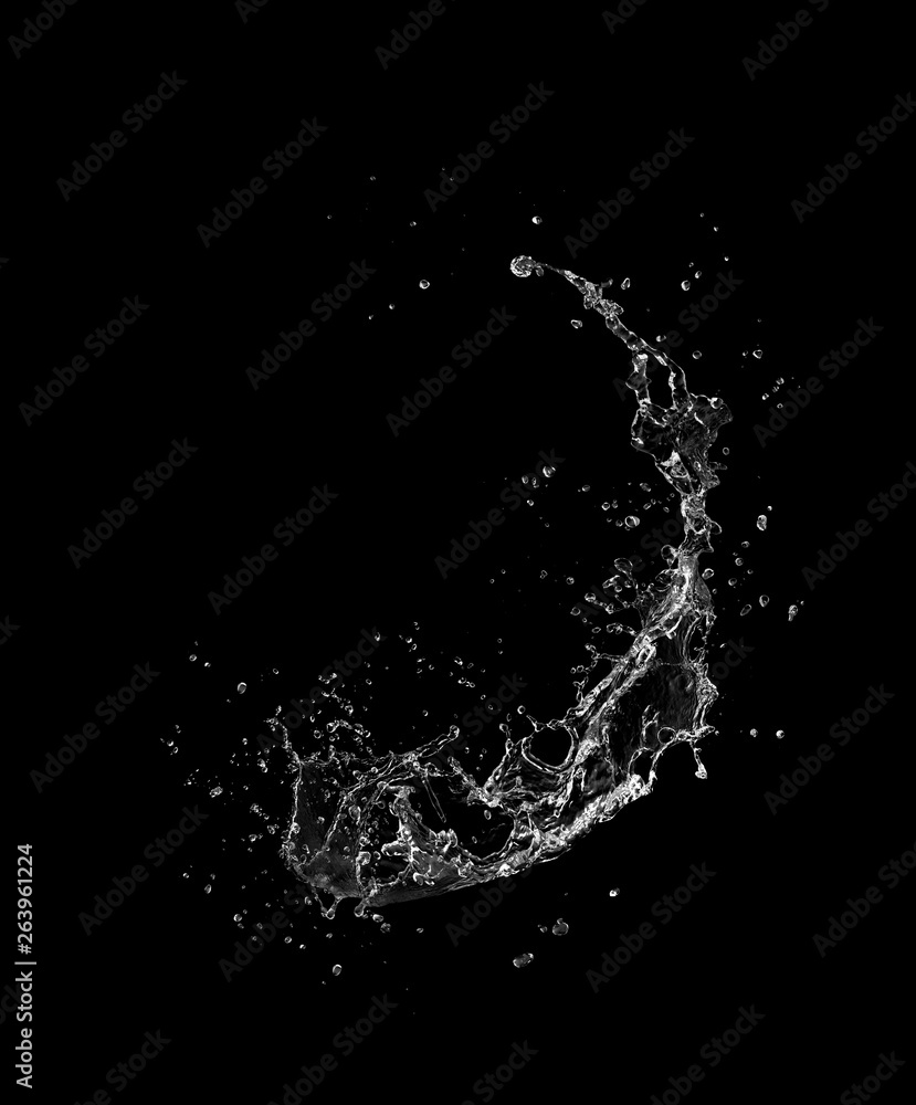 water Splash On white Background Stock Photo | Adobe Stock