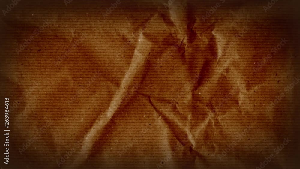 Abstract Grunge Kraft Paper Textured Background Loop/ 4k animation of a ...