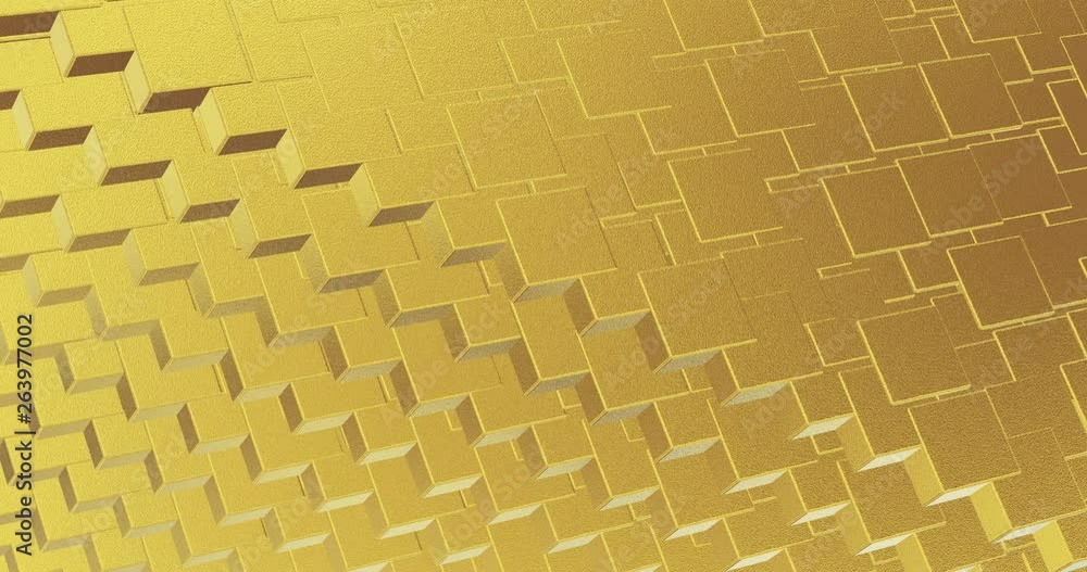 Abstract geometric golden backgroundfoil tiles texture seamless loop ...