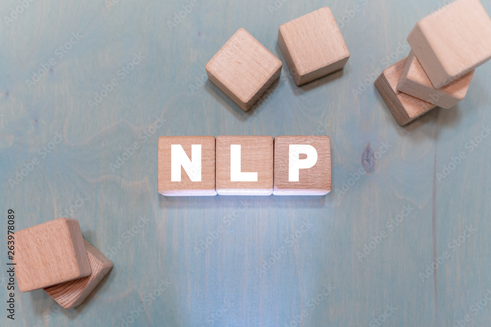 NLP Learning Neuro Linguistic Programming Data concept. Machine deep ...