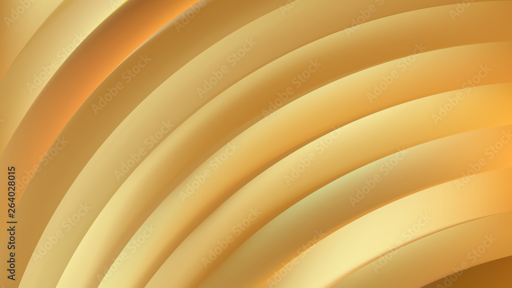 Abstract Gold Shiny Curved Stripes Background Design Template Stock ...