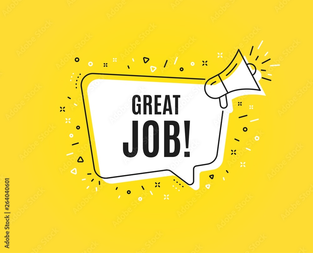 Great job symbol. Megaphone banner. Recruitment agency sign. Hire ...
